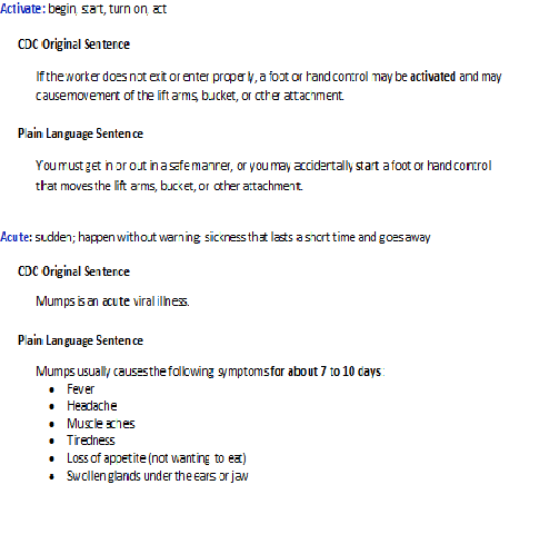 CDC’s Everyday Words from Idea to Reality - Center for Plain Language