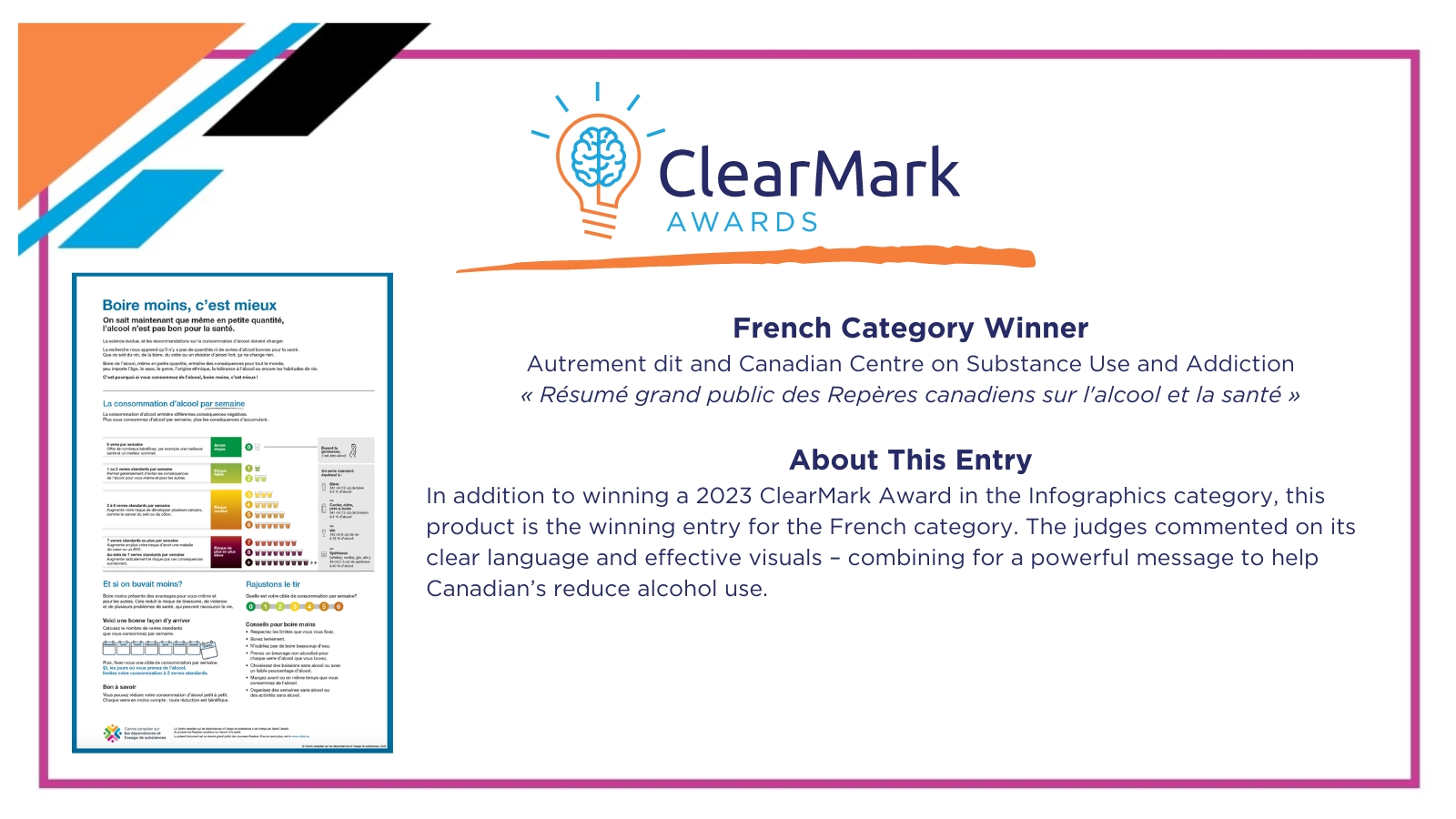2023 ClearMark Awards - Center for Plain Language